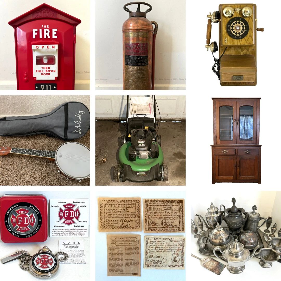 Firefighter Memorabilia, Tools, Vintage Furniture,... starts on 2/20/2025