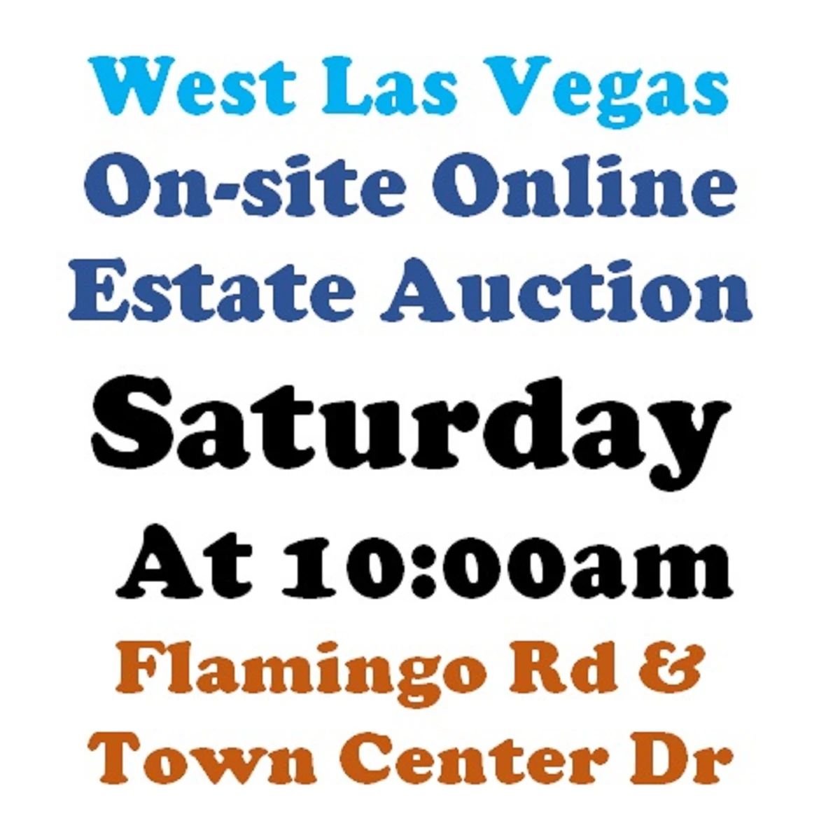 SATURDAY @10:00AM - Flamingo & Town Center... starts on 3/5/2025