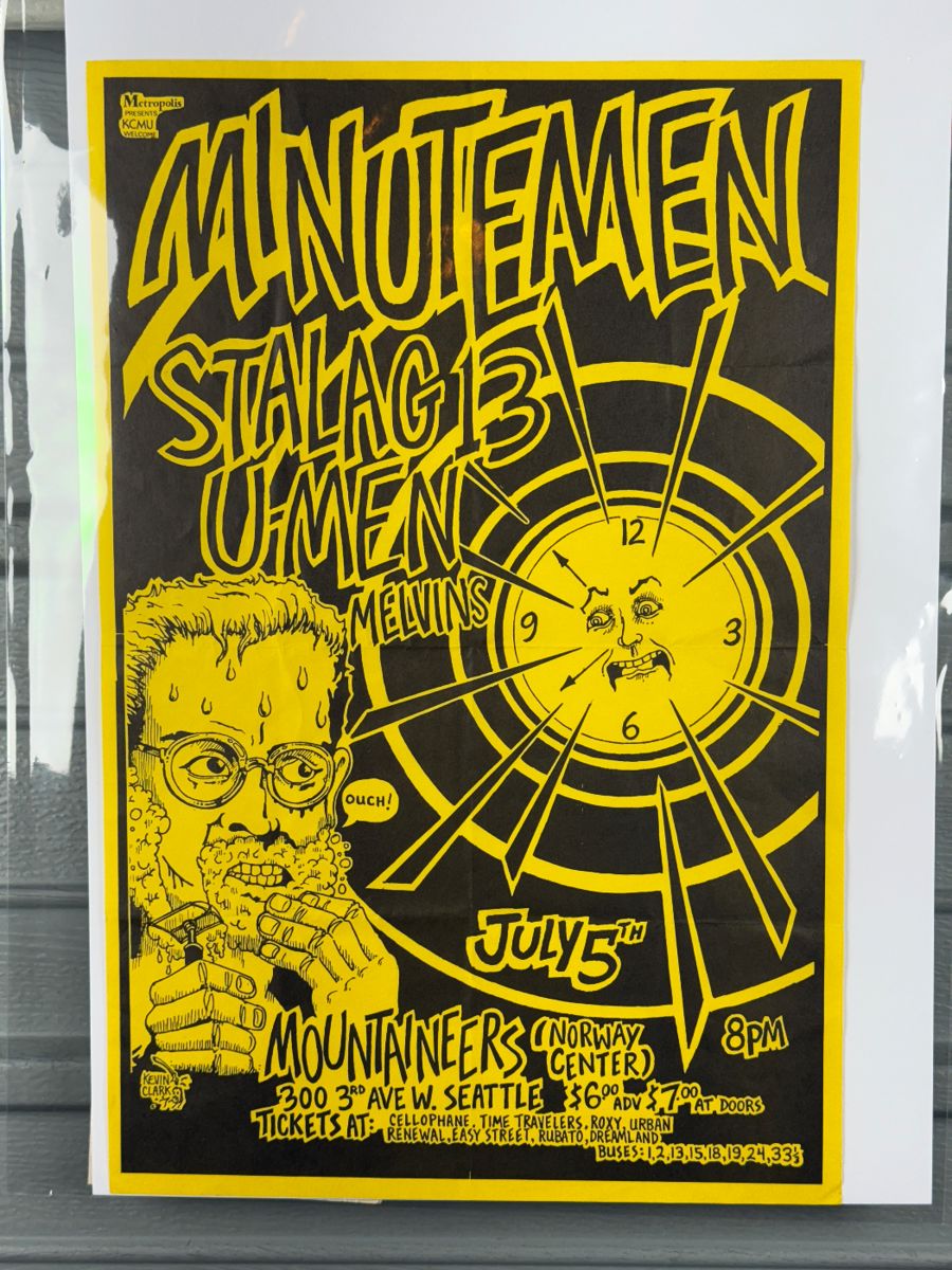 Seattle Punk Rock Scene Concert Flyer Poster... starts on 4/18/2025