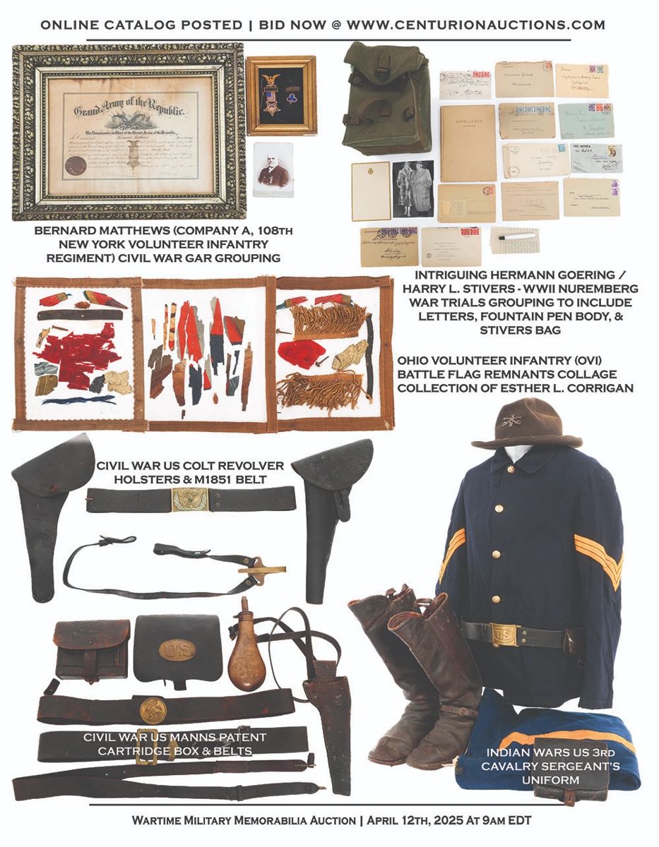 Wartime Collectible & Military Memorabilia... starts on 4/5/2025