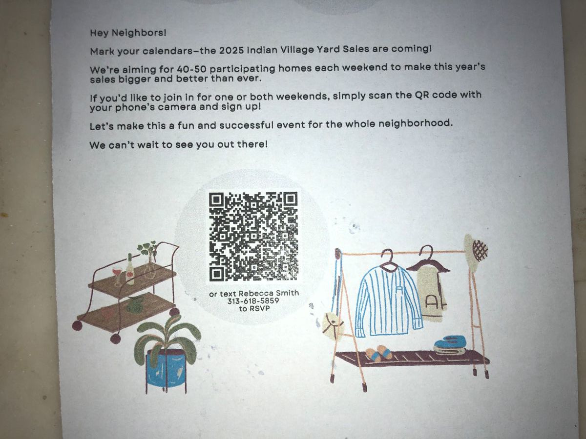 HISTORIC INDIAN VILLAGE & WEST VILLAGE SALES... starts on 5/10/2025