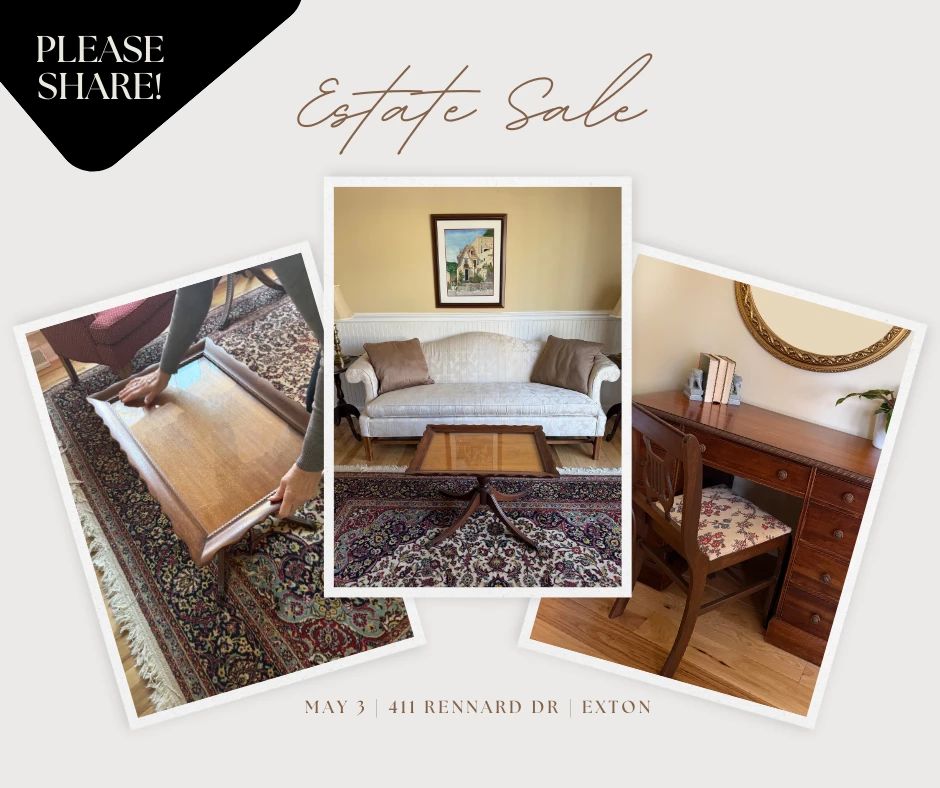 Exton Estate Sale starts on 5/3/2025