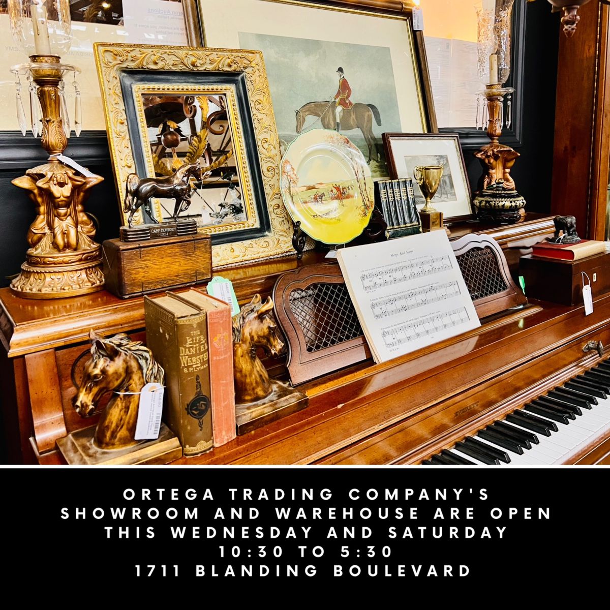 New estate inventory moved to showroom! Open... starts on 5/7/2025