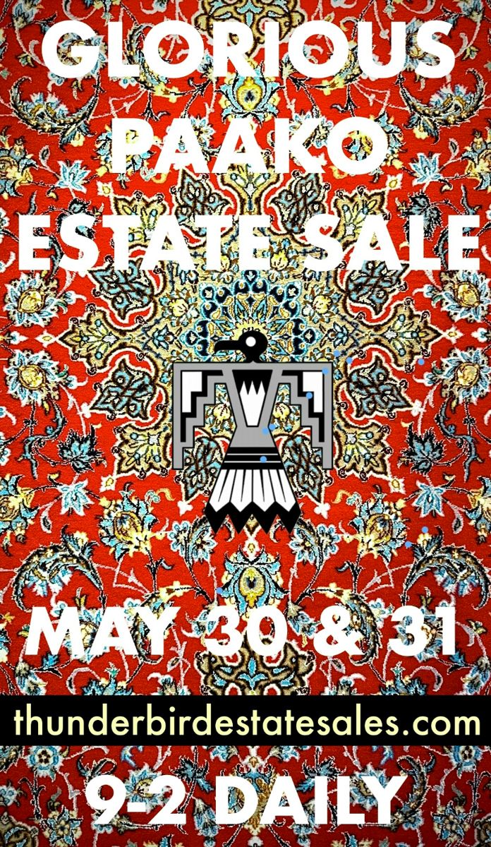 The Stunning PAAKO ESTATE SALE Thunderbird... starts on 5/30/2025