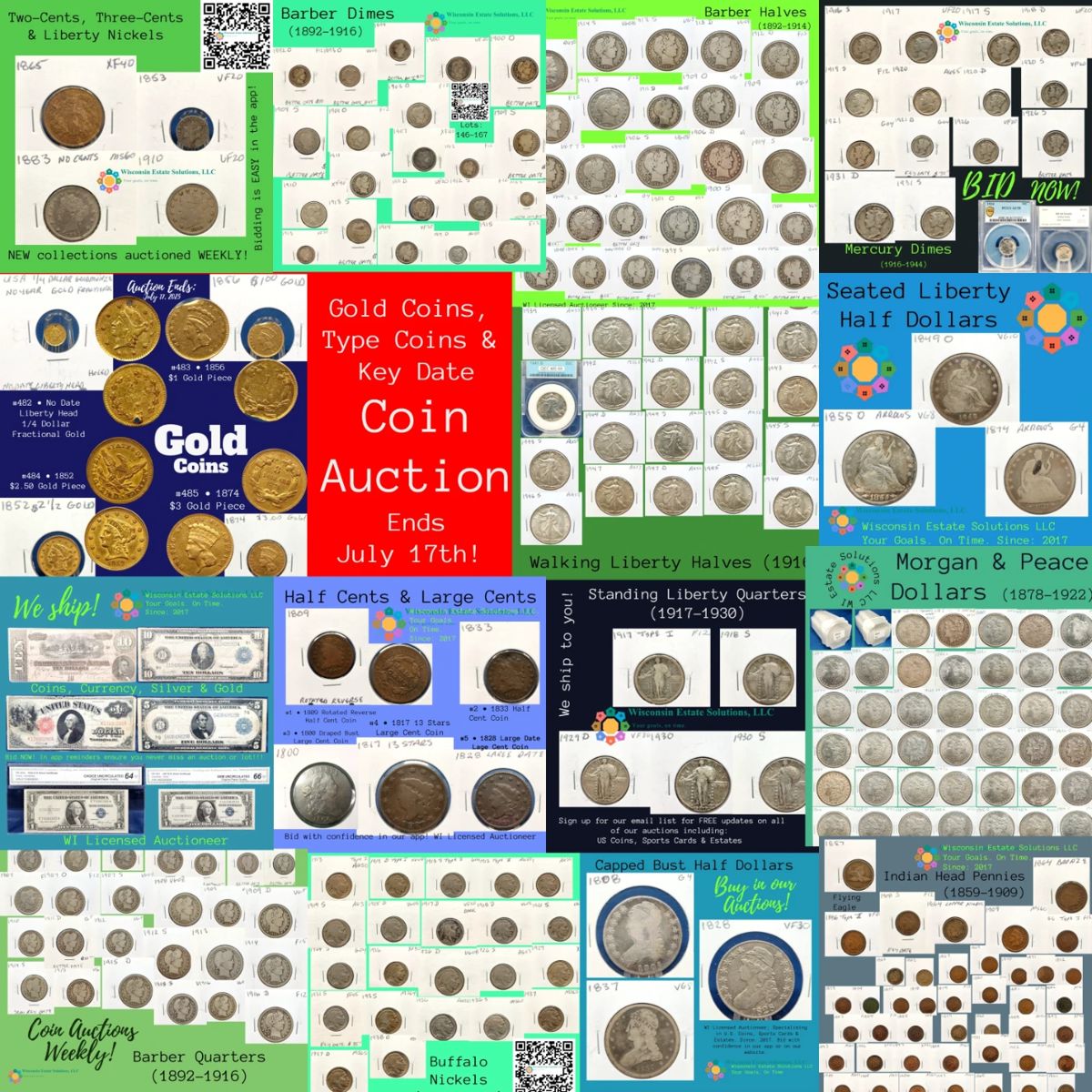 The Great Coin Spectacular: Gold, Key Date,... starts on 7/8/2025