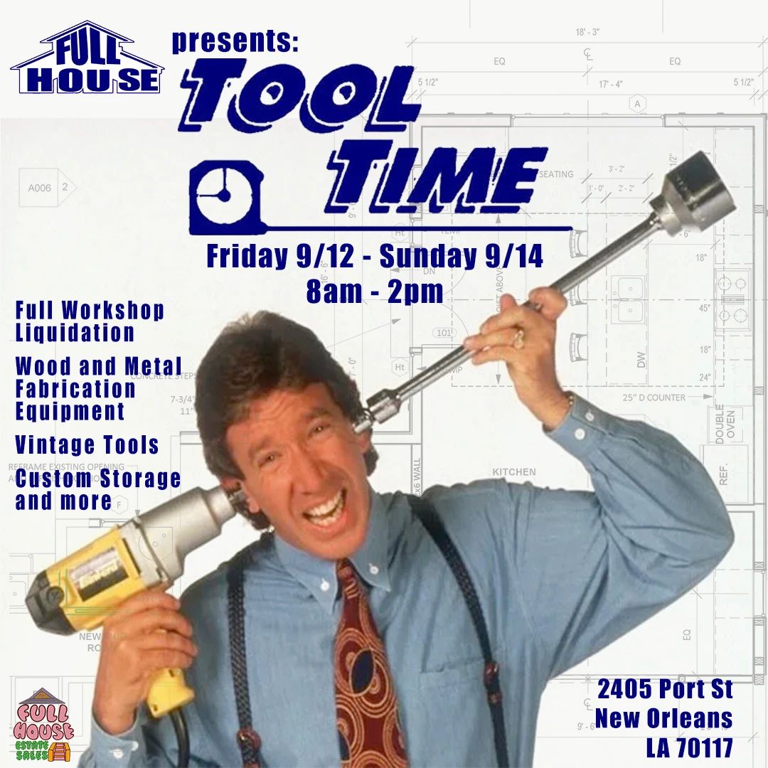 50% OFF! Tool Time - Workshop Liquidation starts on 9/12/2025