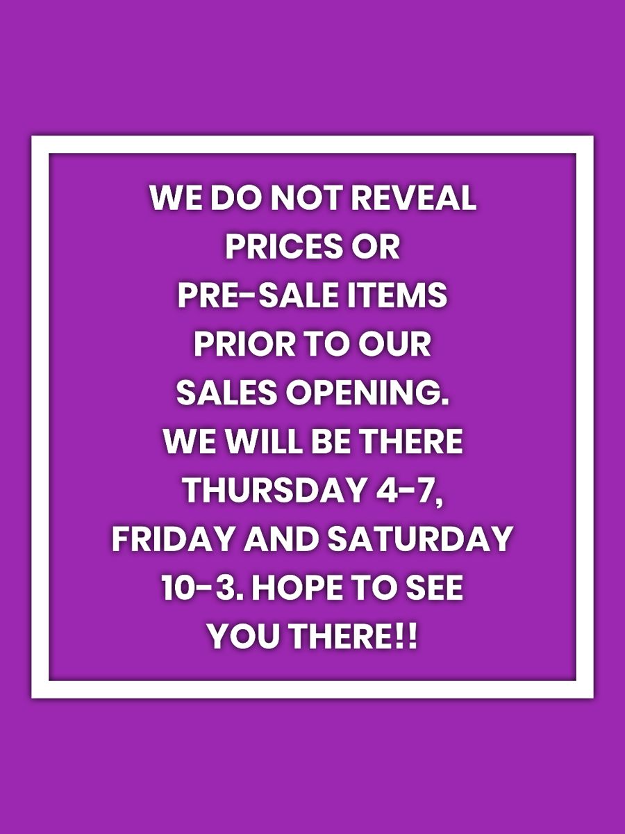 HALF PRICE SATURDAY!!! V is for Vintage Part... starts on 9/11/2025