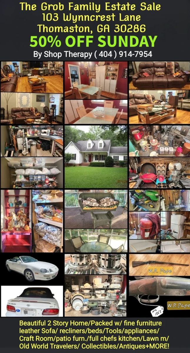 50% SUNDAY The Grob Family Estate Sale -Fine... starts on 10/9/2025