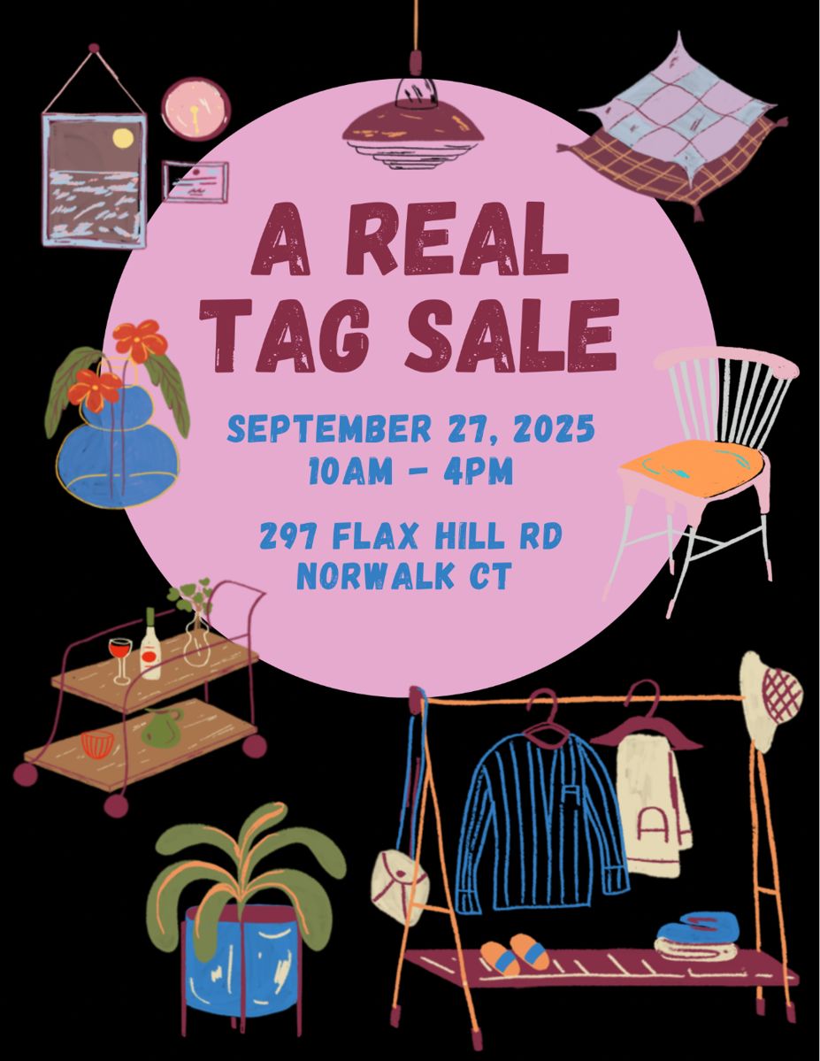A REAL TAG SALE in Norwalk, CT starts on 9/27/2025