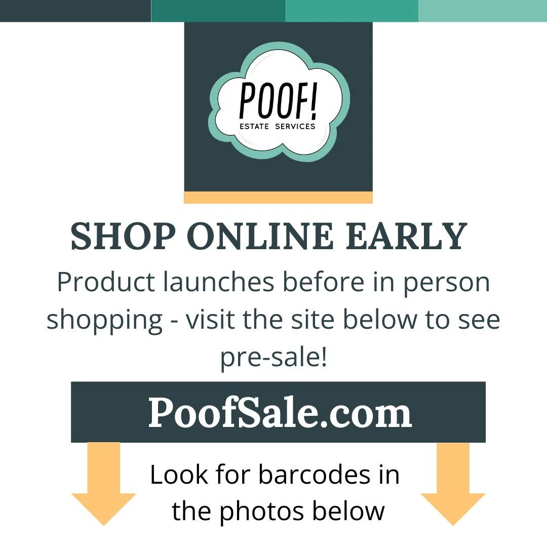 50% OFF Poof! Modern, Eclectic, Clothing,... starts on 11/20/2025
