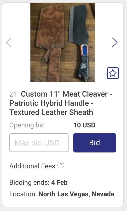 UNIQUE CUSTOM KNIVES – EXCLUSIVE DESIGNS starts on 1/24/2026