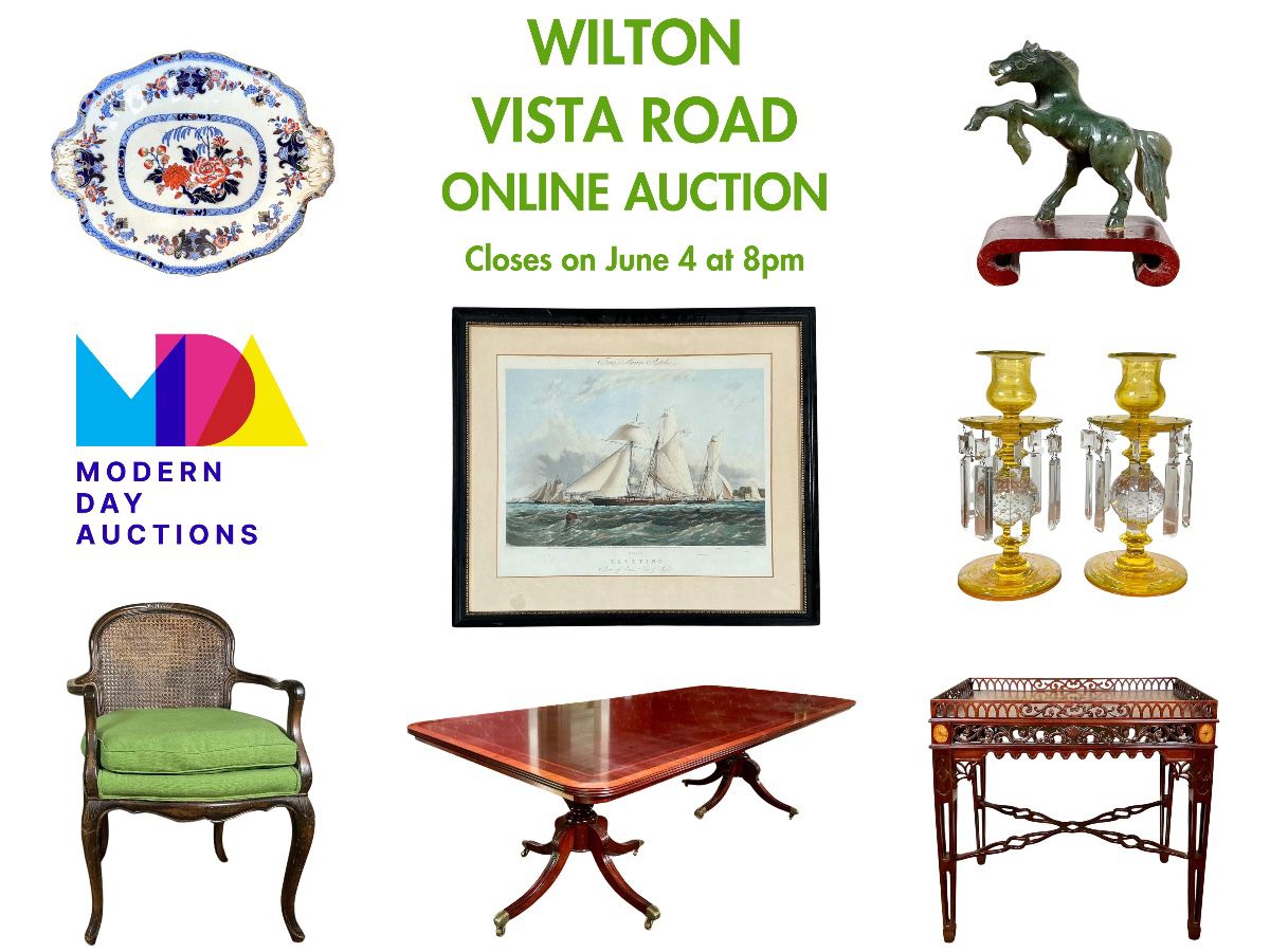 Wilton Vista Road Online Auction by Modern... starts on 5/26/2026