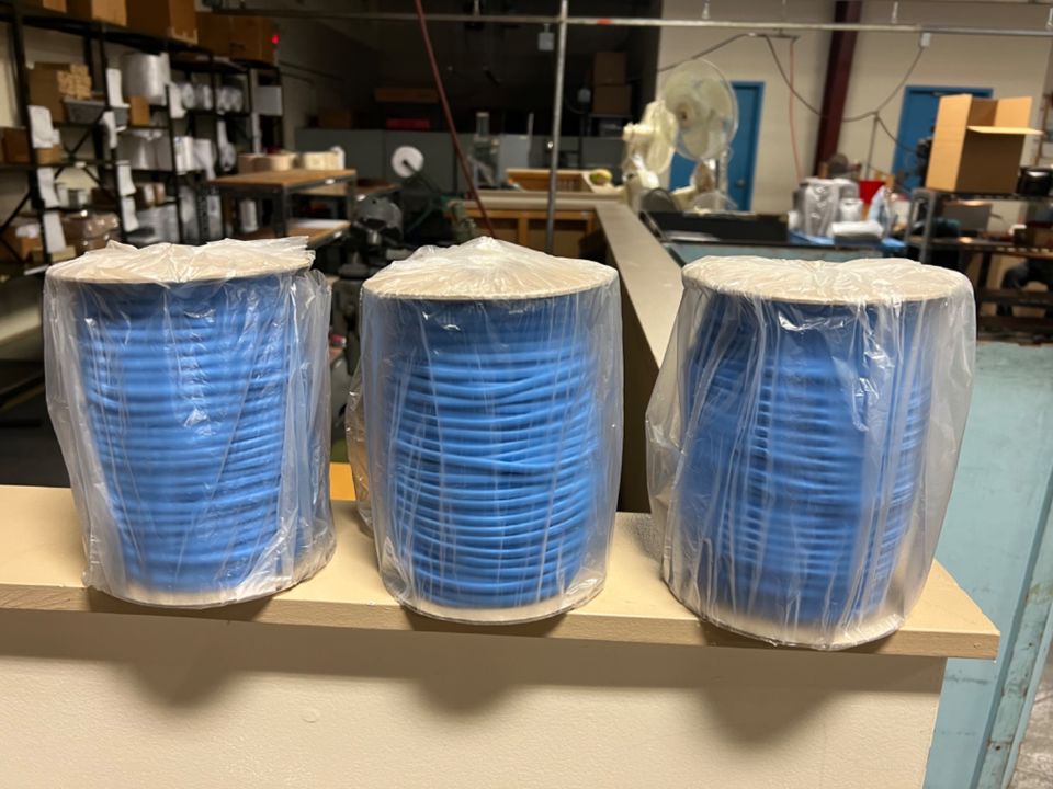 1041: Three Rolls of Blue Round Garter Elastic bidding ends 2/12 $5.00 ...