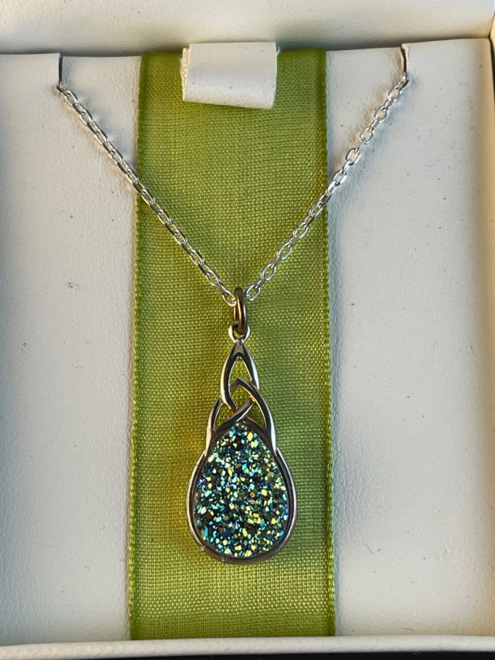 JMH Drusy Jewelry Hallmark Sterling, silver handcrafted in Ireland Drusy collection bidding ends ...