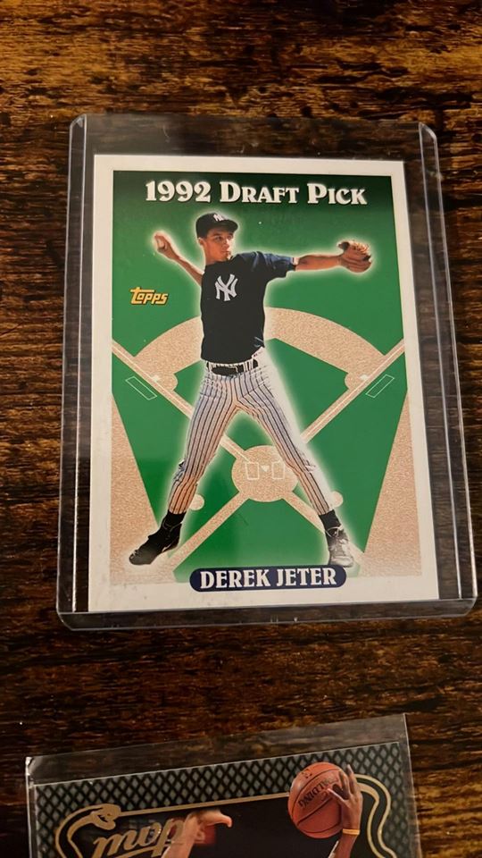 Derek Jeter 1992 Topps Rookie Card Draft Pick New York Yankees #98 RC ...