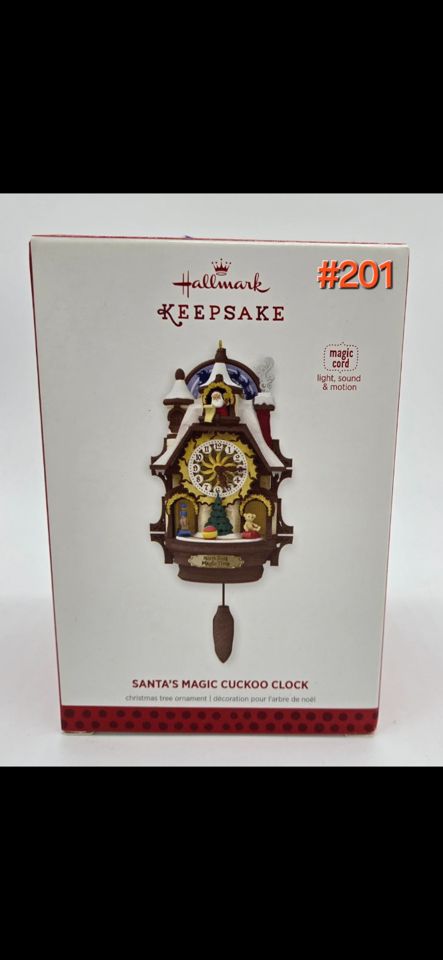 #201- HALLMARK KEEPSAKE CUCKOO CLOCK bidding ends 6/19 $10.00 ...