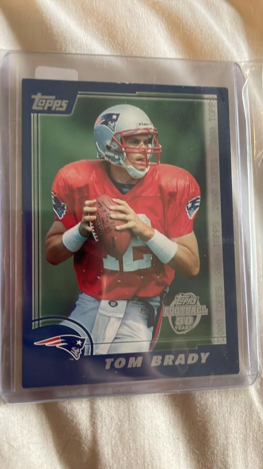 2005 TOM BRADY TOPPS 50 YEARS 2000 ROOKIE CARD PROMO /7 PATRIOTS GOAT ...