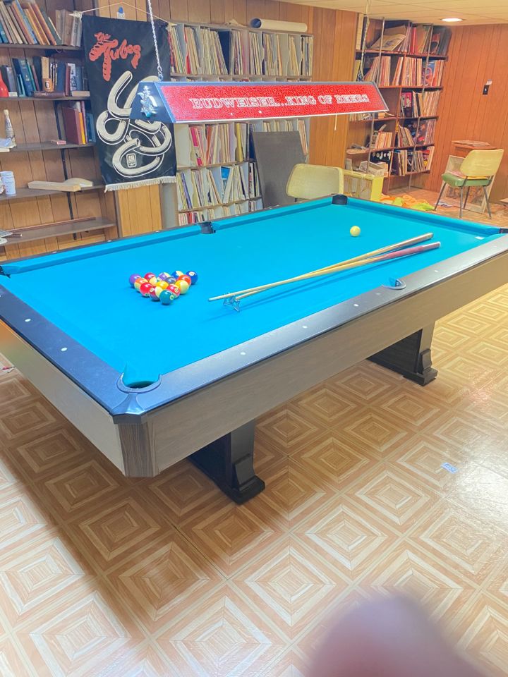 M108 Great Fischer (Tipton Missouri) 1960's Pool Table Great Shape For ...