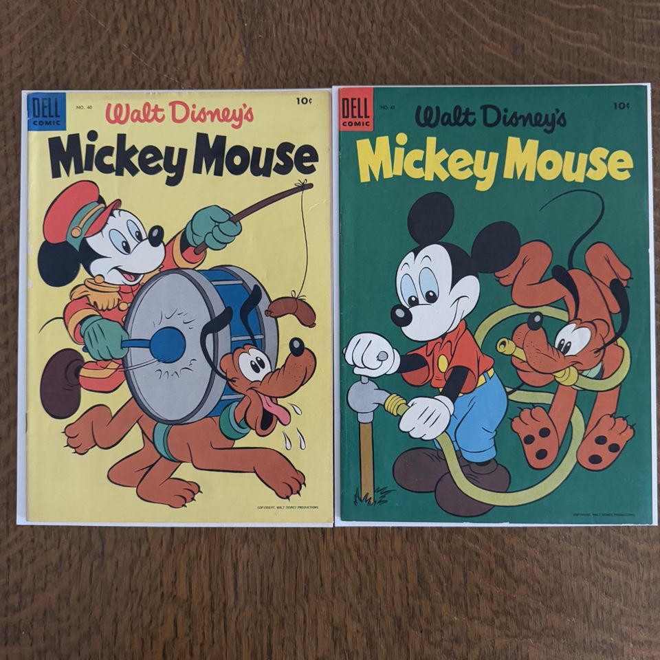 #319 Walt Disney's Mickey Mouse 1955 , 2 issues bidding ends 2/9 $24.50 ...