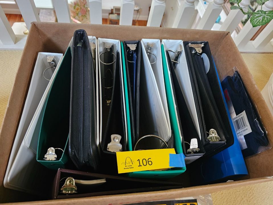 UL 106: Binders bidding ends 5/29 $3.00 | EstateSales.NET