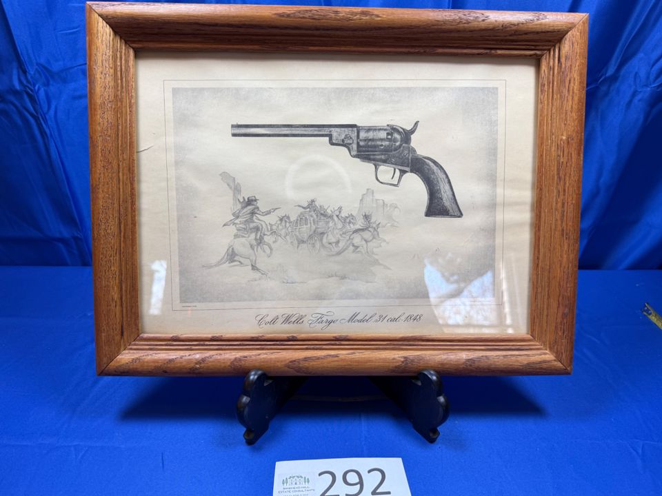 292 Colt Revolver Pencil Drawing bidding ends 3/22 $5.00 | EstateSales.NET