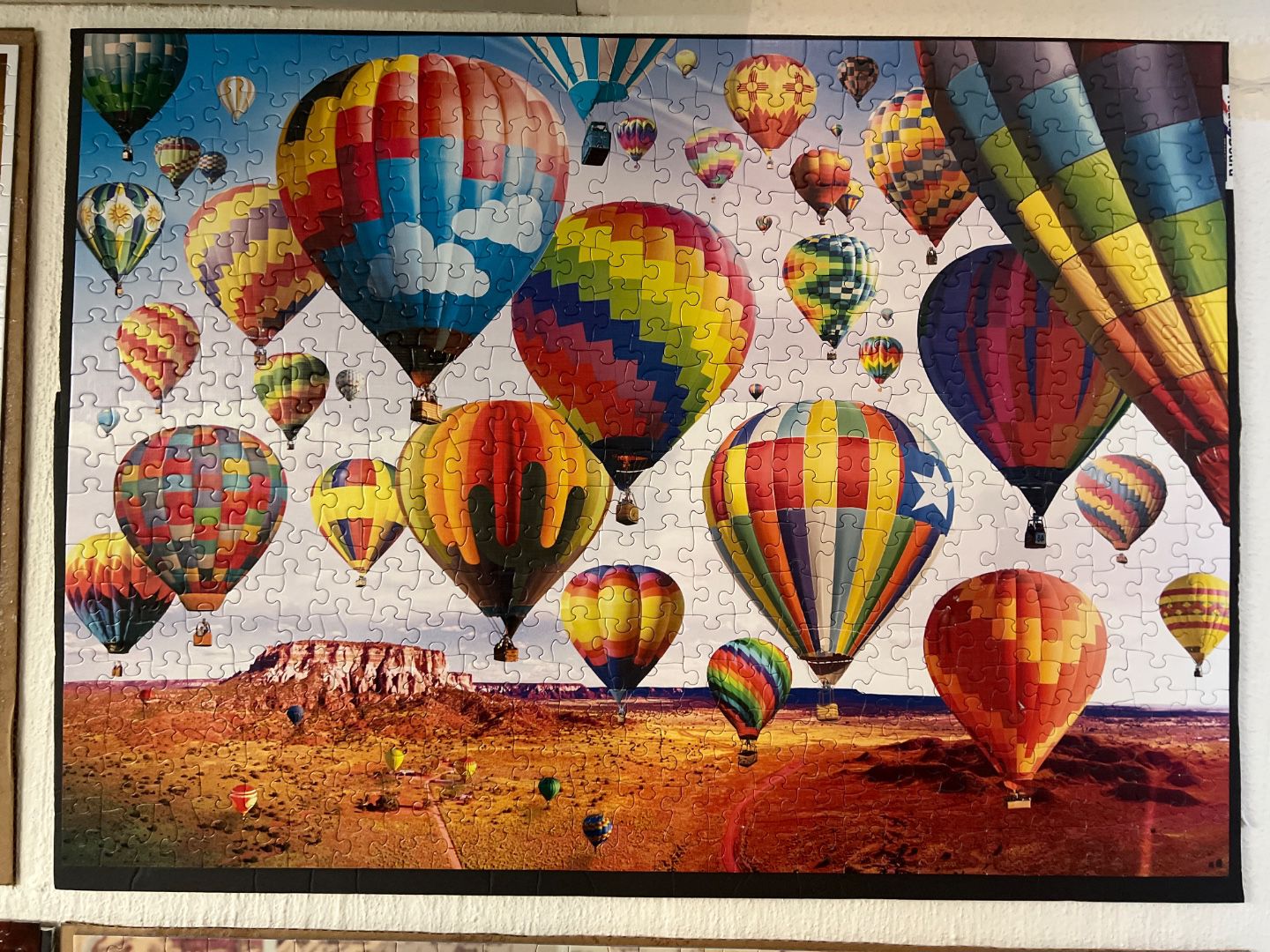 Completed Hot Air balloon puzzle- L 26.5” bidding ends 5/7 $6.00 ...