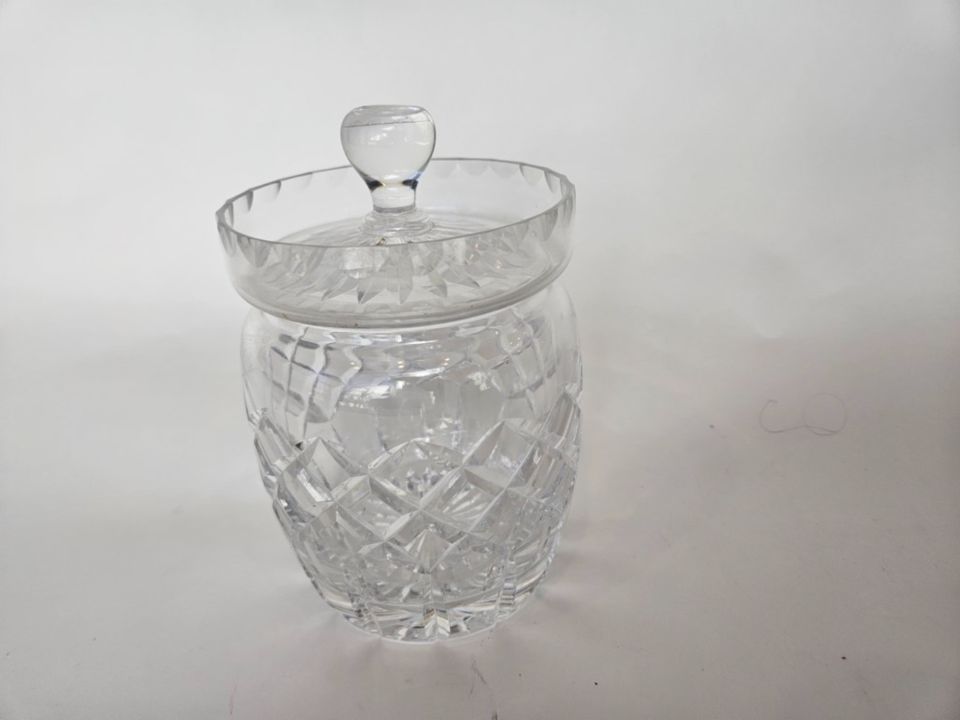B11. Cartier Cut Crystal Glass Jar, Pineapple Shaped bidding ends 4/27 ...