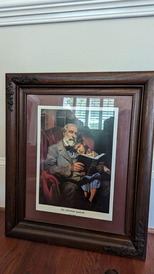 #304 The Christian General by William L. Maughan Framed Print bidding ...