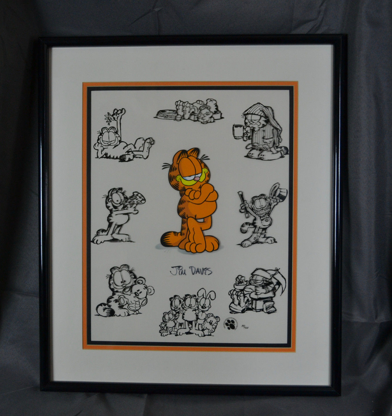 83 - Garfield Model Sheet Cel bidding ends 7/10 $30.00 | EstateSales.NET