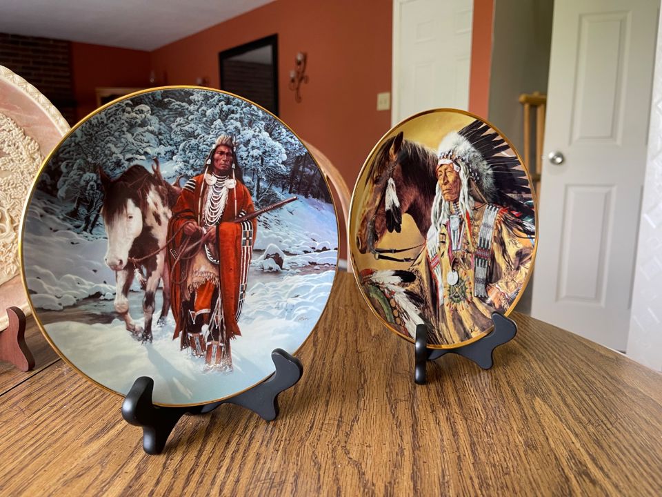Decorative Native American Collectable Plates - 8in bidding ends 6/18 ...