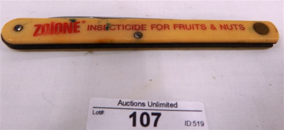 (107) ZOLONE FOLDING MELON KNIFE bidding ends 4/2 $5.00 | EstateSales.NET