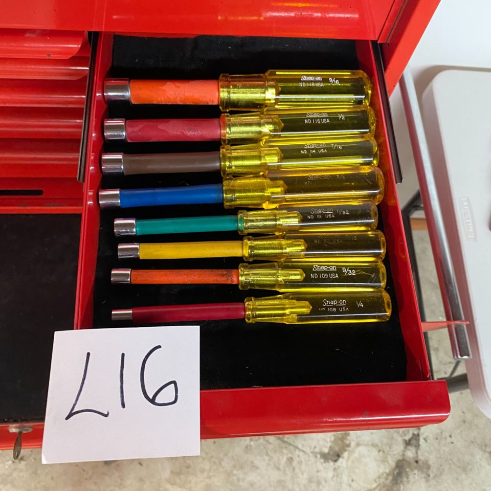 L16 Snap On Nut Driver Set Near Mint bidding ends 2/12 $85.00 ...