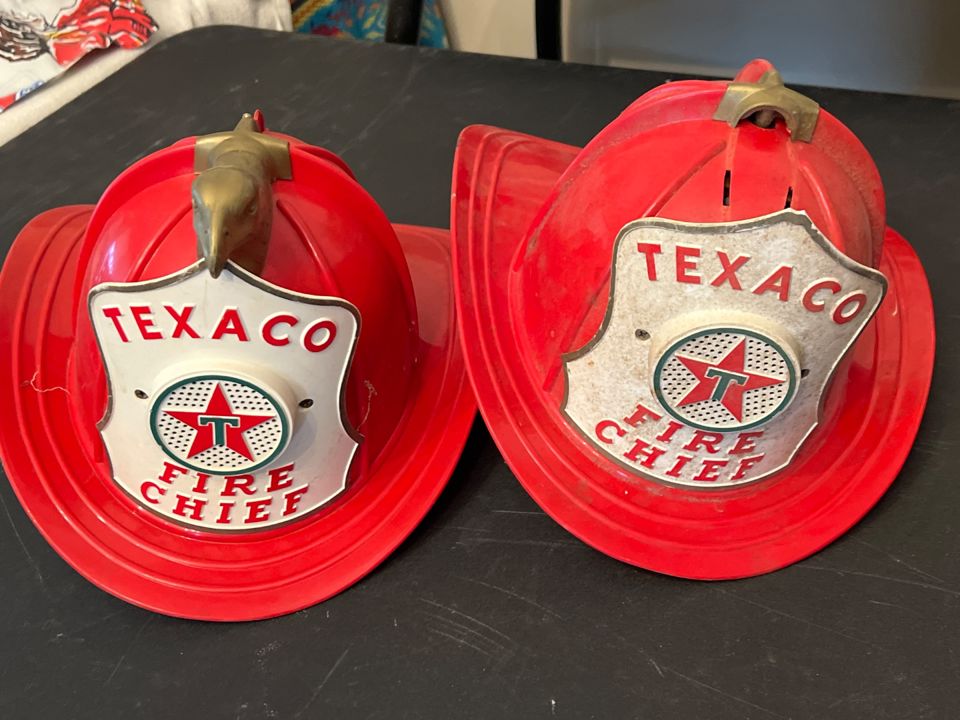 Vintage TEXACO FIRE CHIEF Toy Fireman Hat Helmet 1960s USA - As Is ...