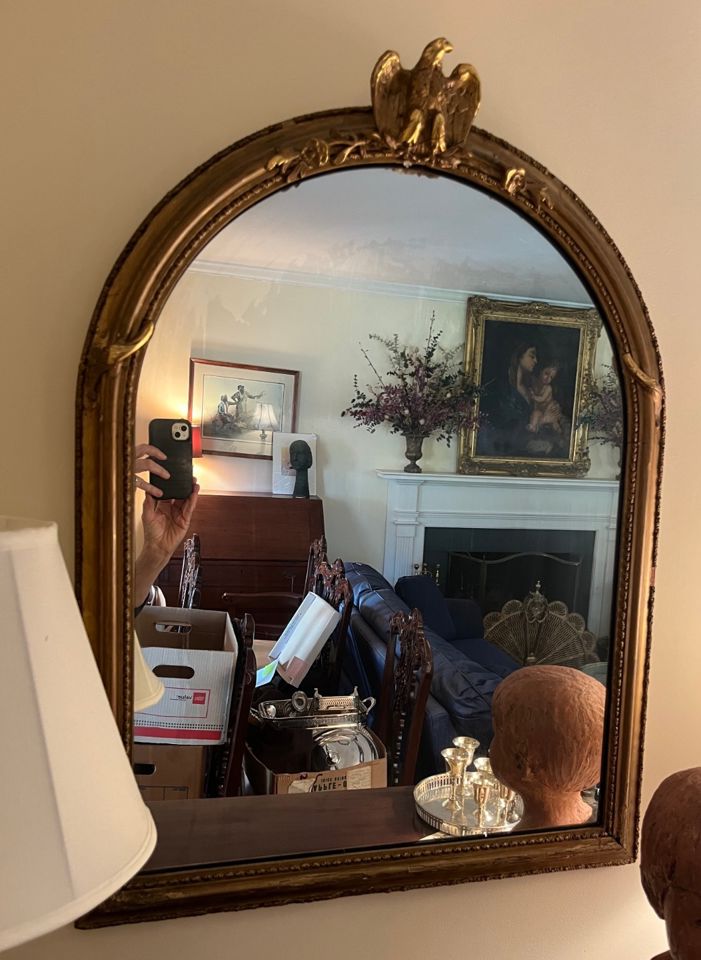 #73b Vintage Gold Federal Style Mirror bidding ends 12/13 $165.00 ...