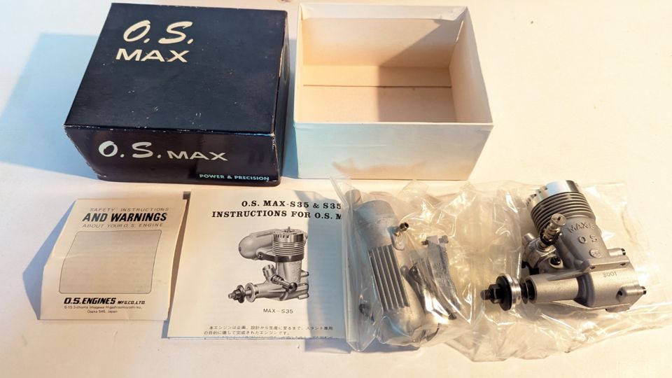 #504 RARE NOS Vintage OS Max S35 RC Airplane Engine bidding ends 7/28 ...