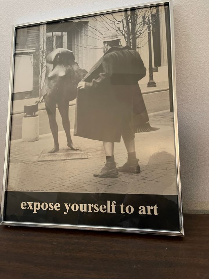 MIKE RYERSON POSTER ART FLASHES 1979 EXPOSE YOURSELF TO ART framed ...