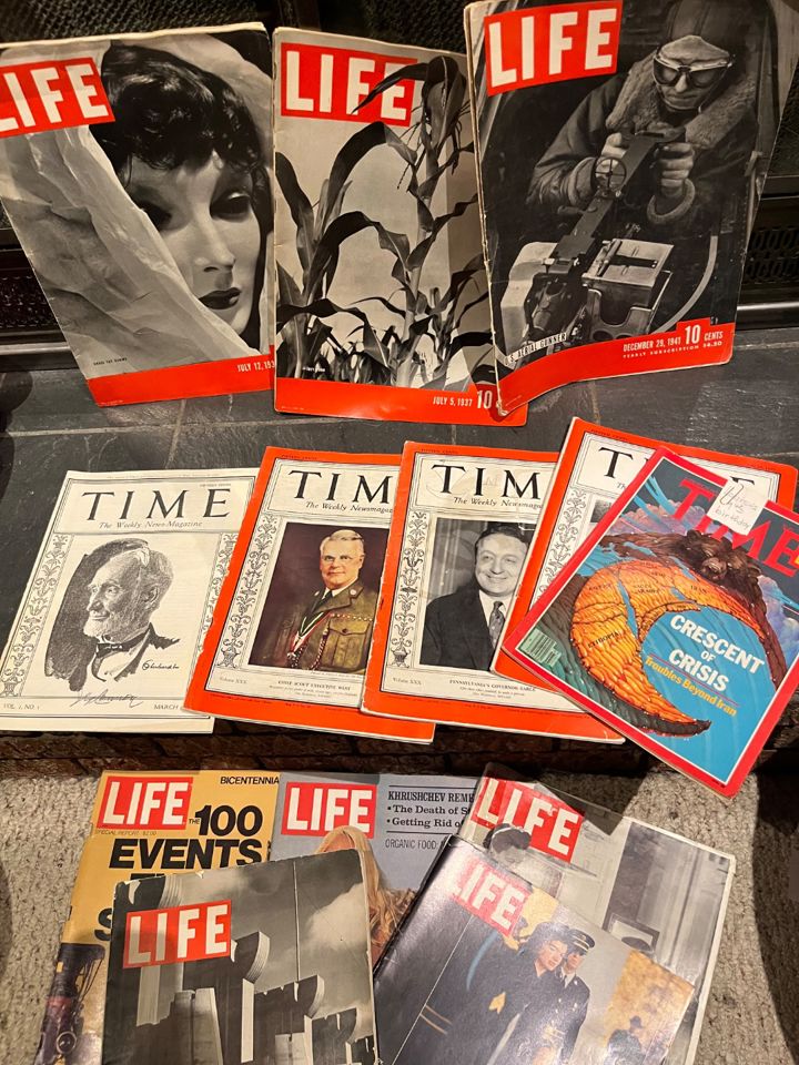 B194 Vintage Time and Life Magazines bidding ends 3/26 $10.00 ...