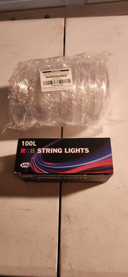 G8 String Lights & DIY Fillable Ornaments bidding ends 2/7 $3.00 ...