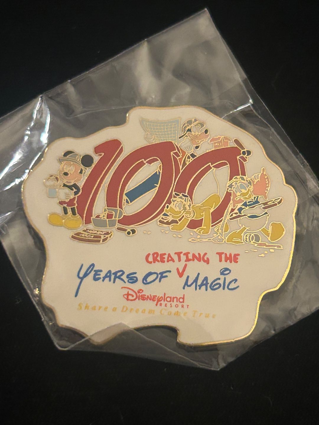 Cast Exclusive Disney Pin 100 Years of Creating the Magic Disneyland ...