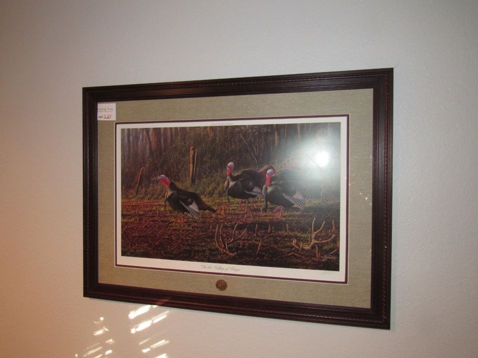 Lot 225 - The National Wild Turkey Federation Print In the Valley of ...