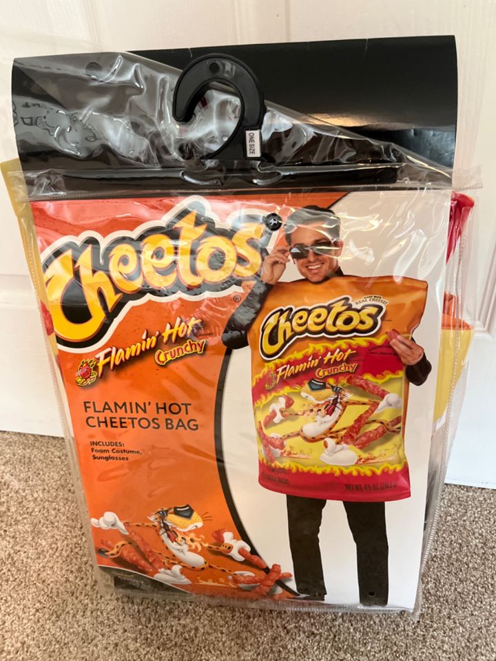 Lot 230 Halloween costume Cheetos bag adult size bidding ends 8/7 $9.75 ...