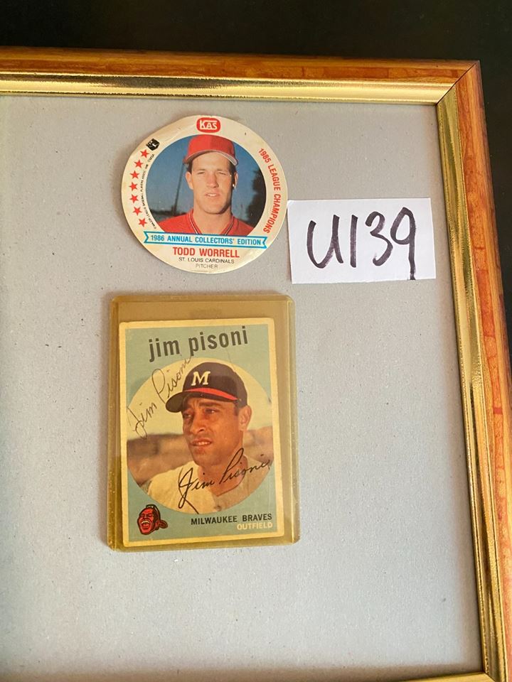 U139 Signed Jim Pisoni Baseball Card bidding ends 8/13 $5.00 ...