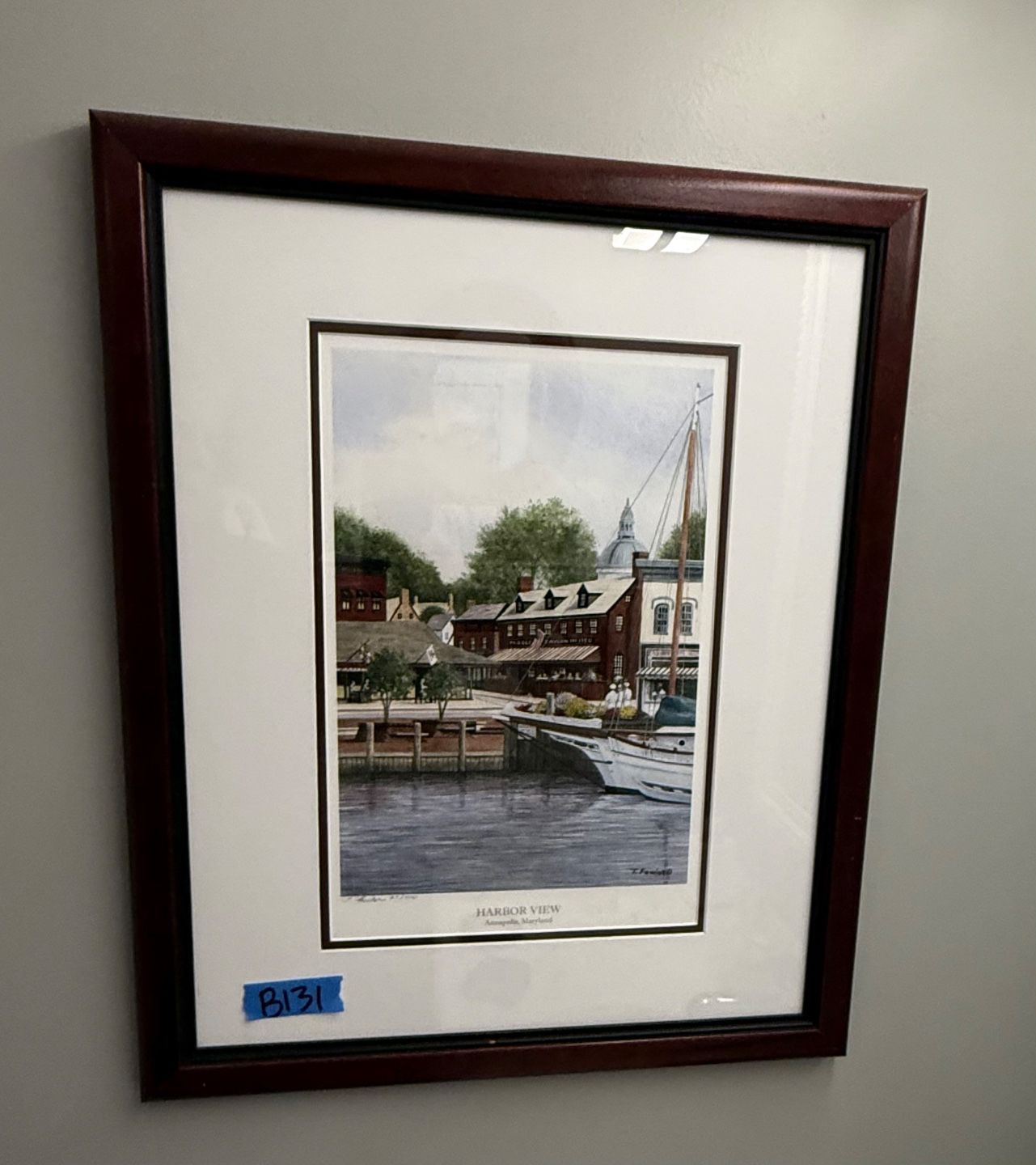 B131 Harbor View Signed & Numbered Print By T. Fowler bidding ends 6/4 ...