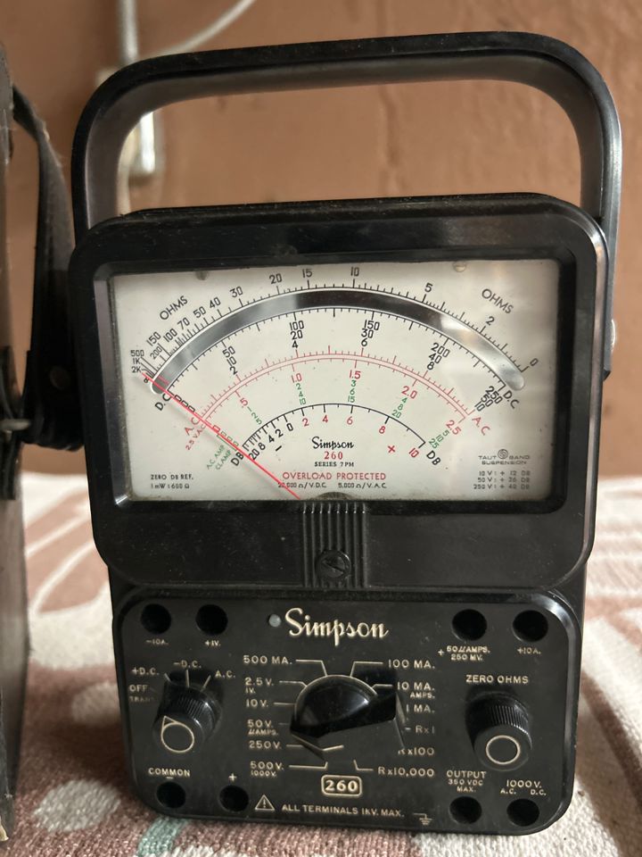 Vintage Simpson 270 Series 4 Volt Ohm Milliammeter bidding ends 4/23 ...