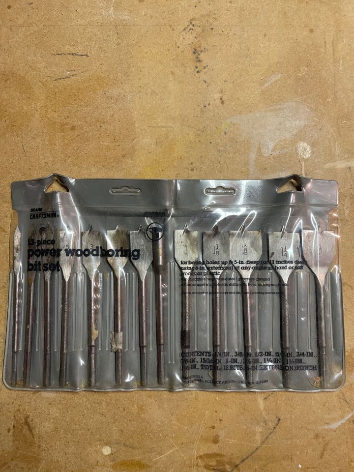 Craftsman - 13pc. Power Wood Boring Bit Set bidding ends 2/19 $6.00 ...
